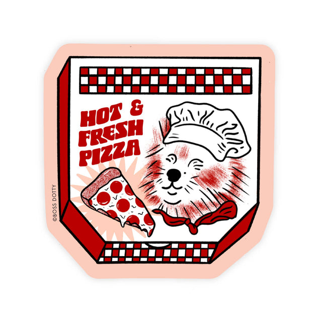 Pizza Box Sticker – A.MANO Brooklyn