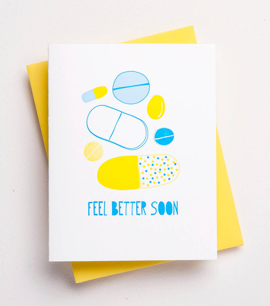 Feel Better Soon - Funny Get Well Greeting Card – A.MANO Brooklyn