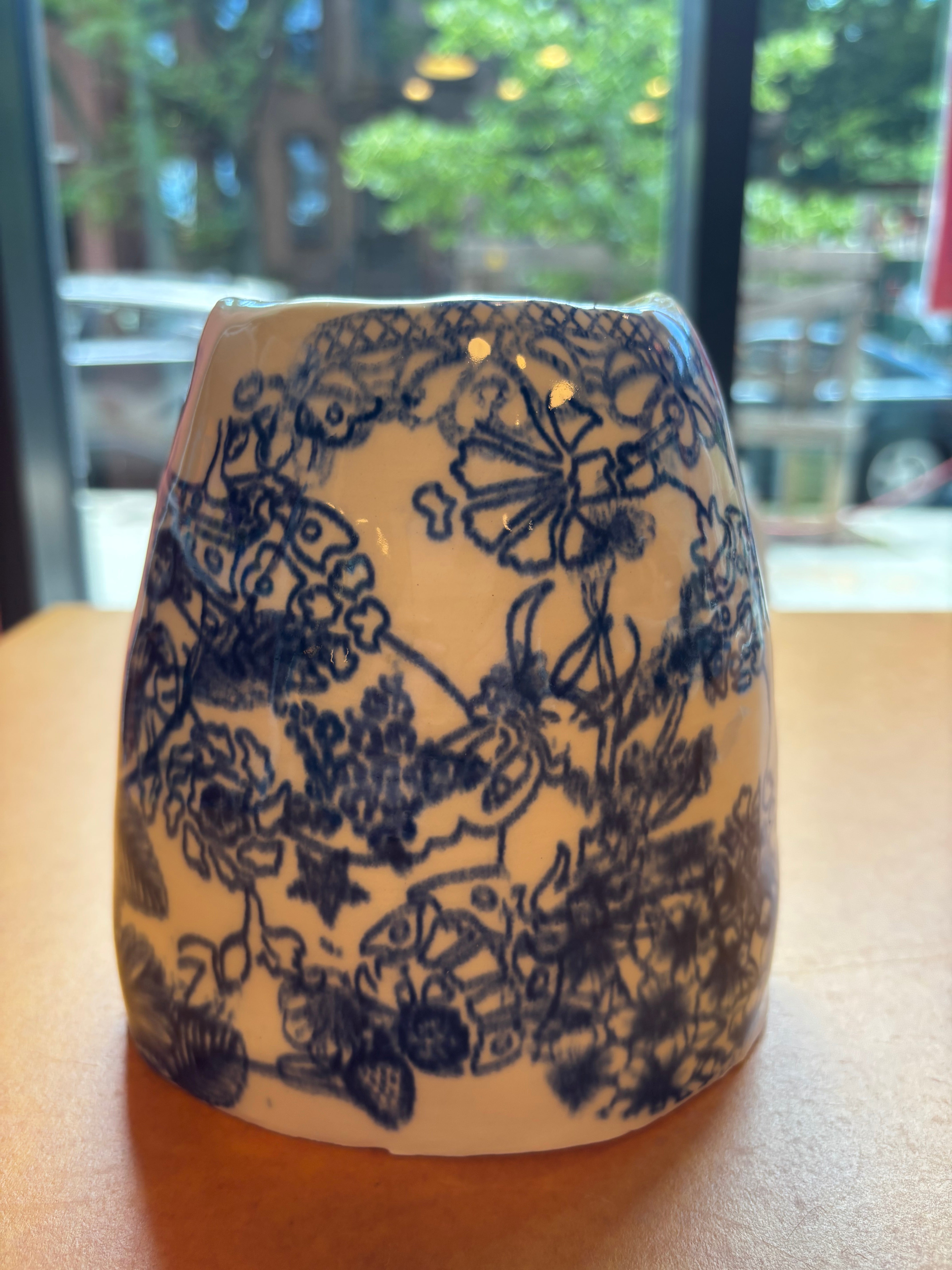 Hive Vase KT WELLS Yellow Interior – A.MANO Brooklyn