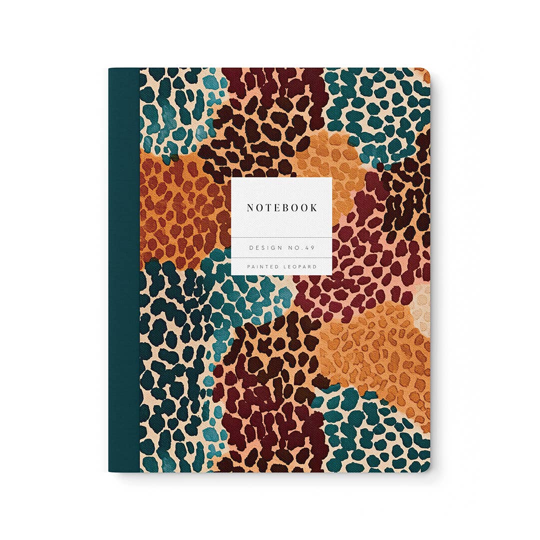 Painted Leopard Kaleido Large Format Notebook (11760) – A.MANO Brooklyn