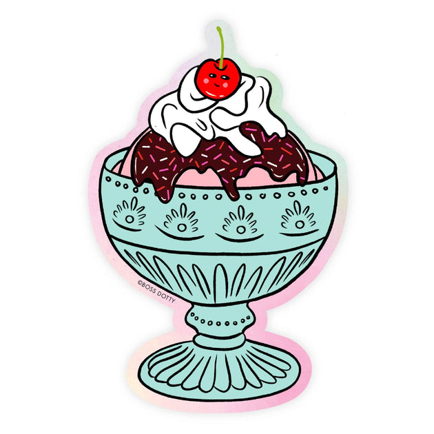 Ice Cream Sundae Sticker – A.MANO Brooklyn