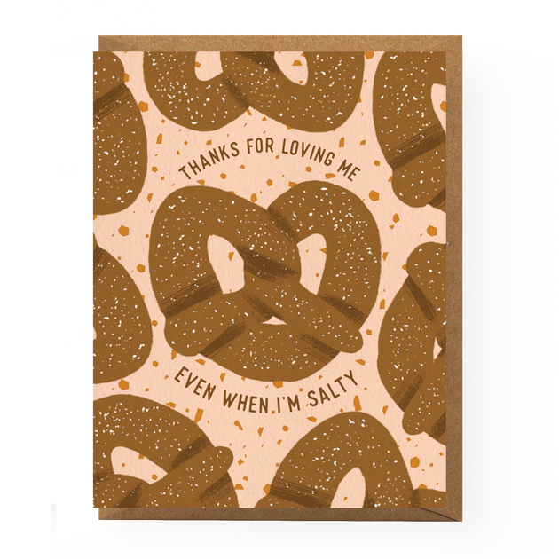 Salty Love Pretzel Card – A.MANO Brooklyn